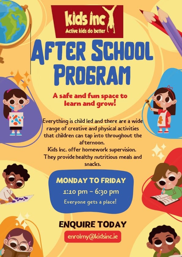After School Service - Harcourt Terrace Educate Together National School